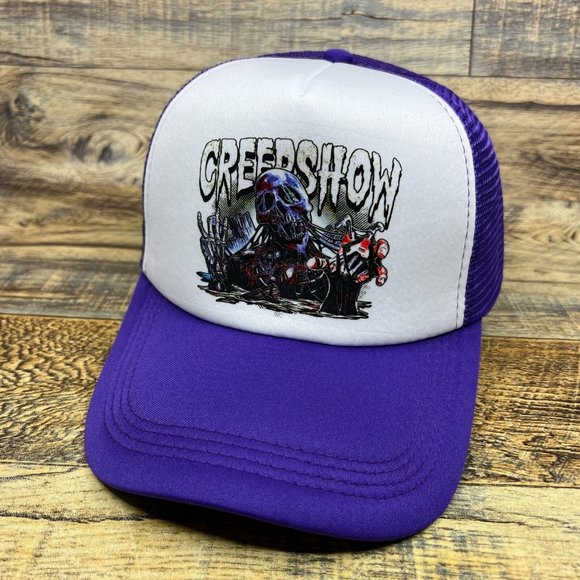 Unbranded | Accessories | Creepshow Mens Trucker Hat Purple Snapback ...